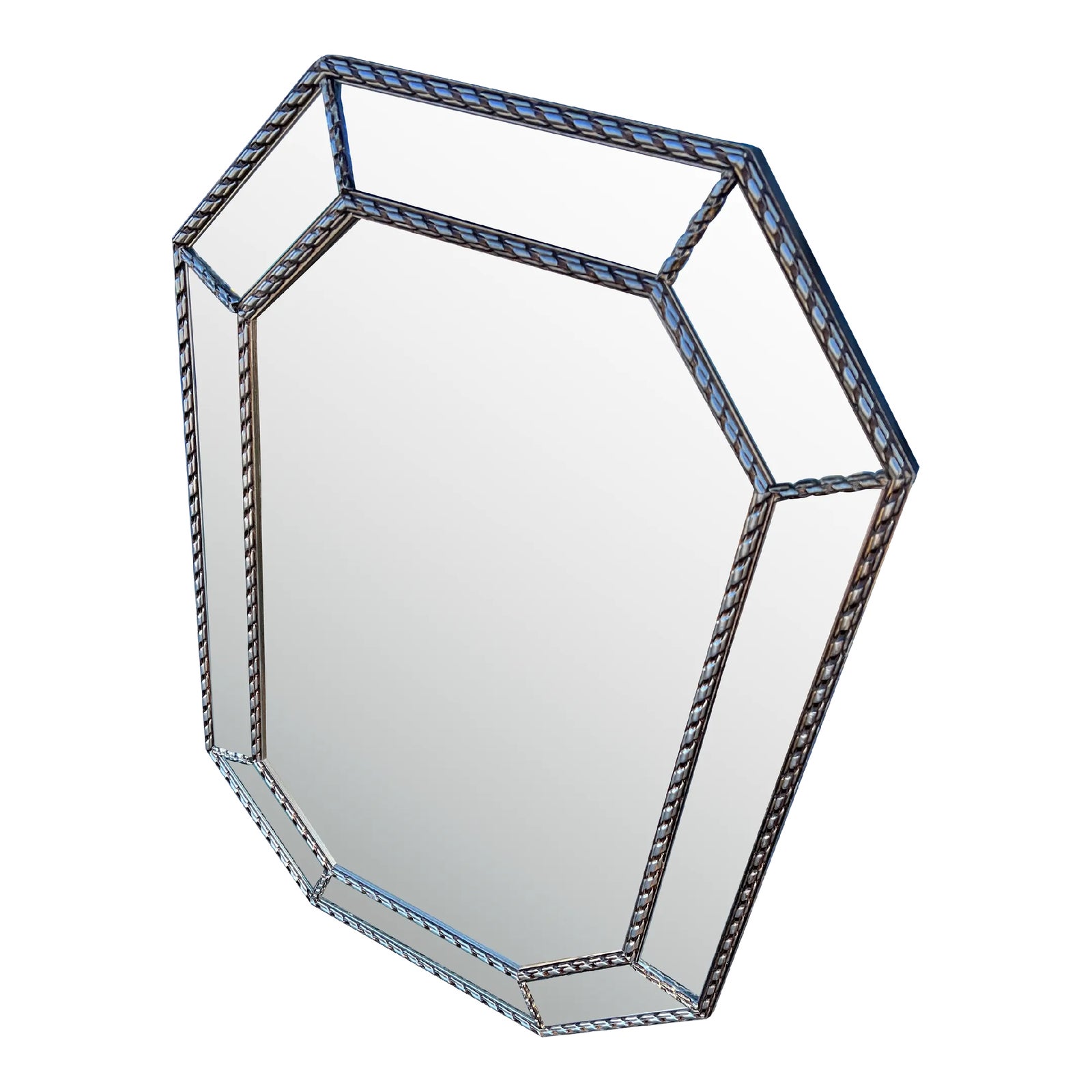 1990s Bombay Mirror with Beveled Edges | Chairish