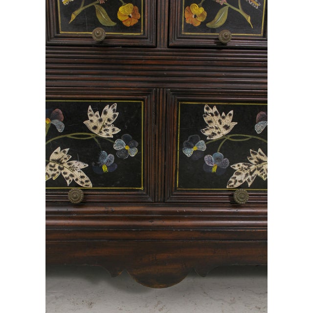 Maitland Smith Pennsylvania Dutch Style Decorative Cupboard | Chairish