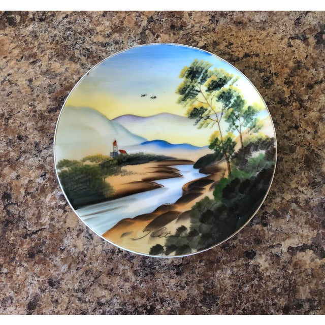 Hand Painted Made in Japan Plate | Chairish