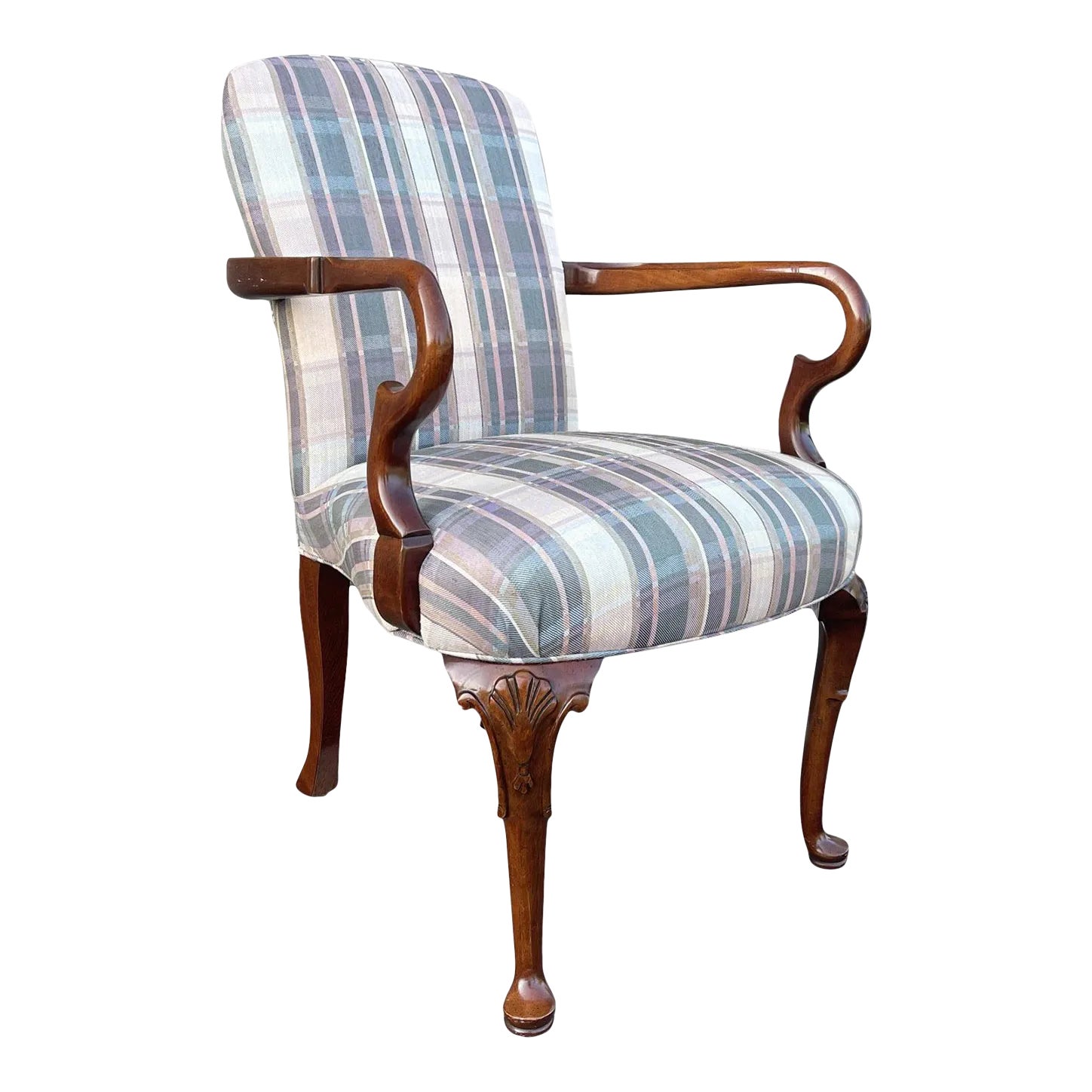 20th Century Thomasville Queen Anne Cherry Shepherd's Crook Occasional ...