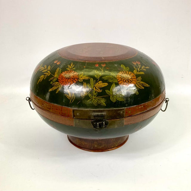 19th Century Chinese Painted Cake Box | Chairish