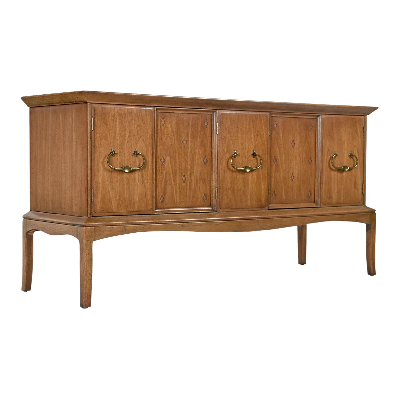 Thomasville Horizon Marble Top Moroccan Style Credenza Buffet | Chairish
