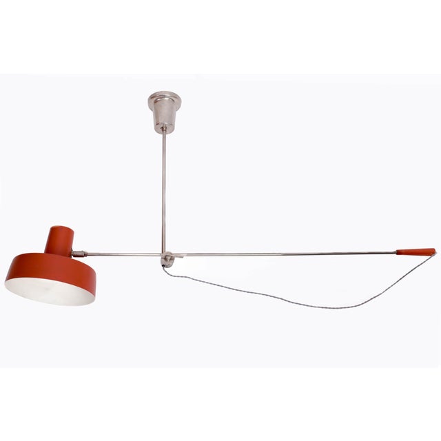 1950s Mid-Century Modern Swing Arm Ceiling Light | Chairish