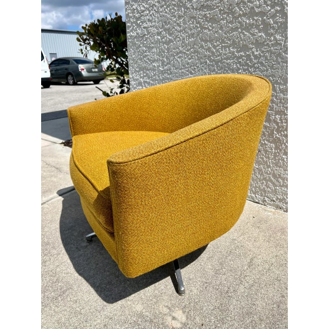 Mid 20th Century Mid-Century Modern Barrel/Swivel Lounge Chair in Dijon ...