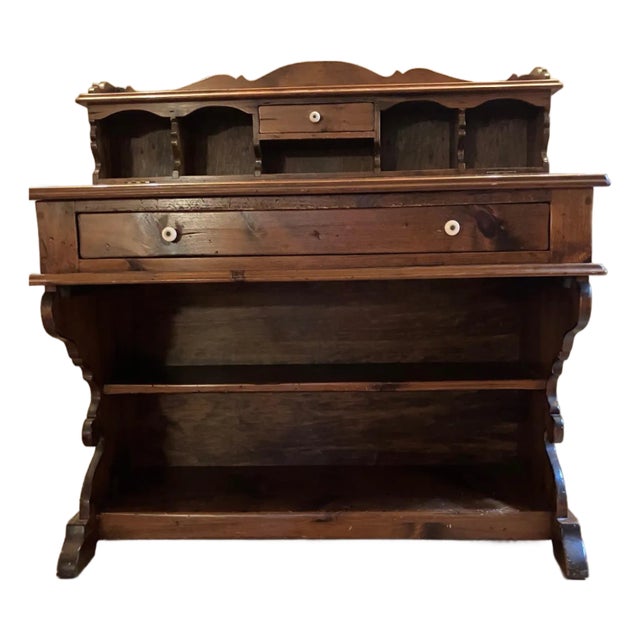 1950s Colonial Writing Desk | Chairish