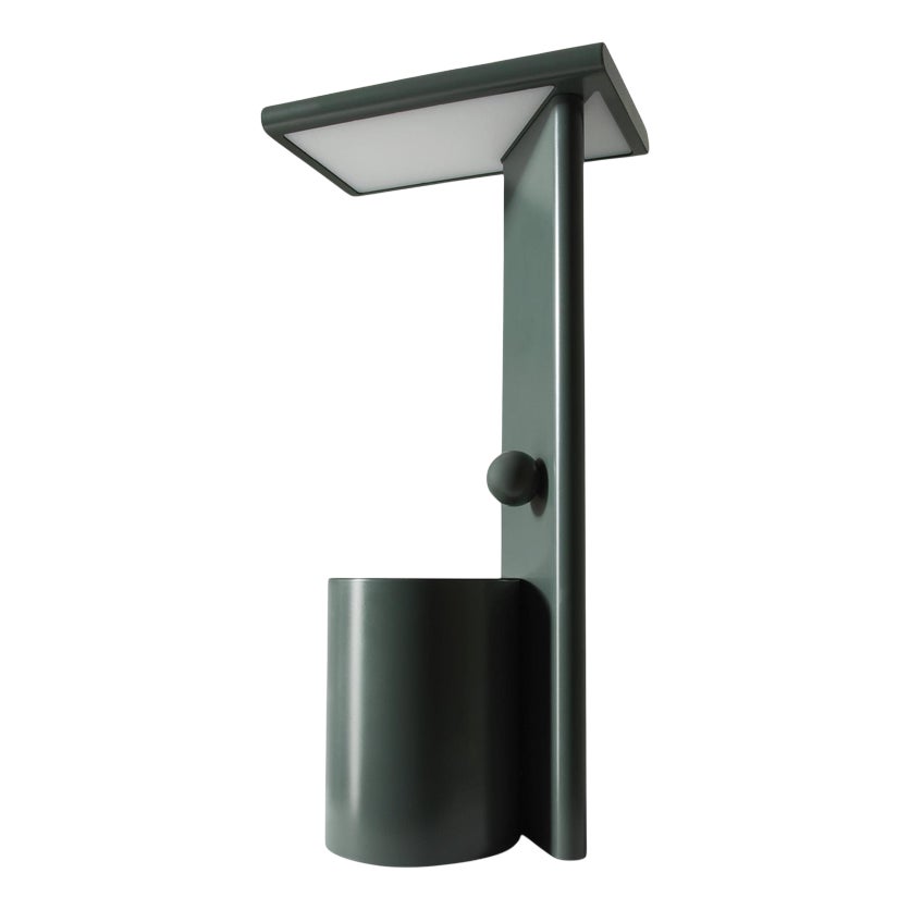 Polyshape Green Aluminium Table Lamp by Ferrerol Babin for Cassina ...