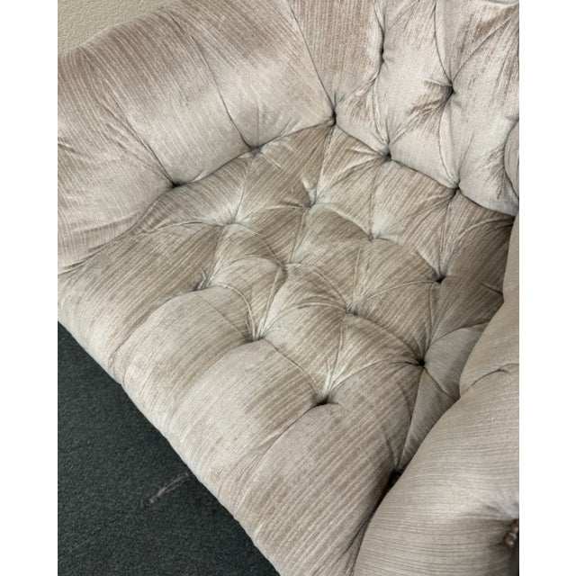 Stickley Leopold's Tufted Leather Chair + Ottoman | Chairish