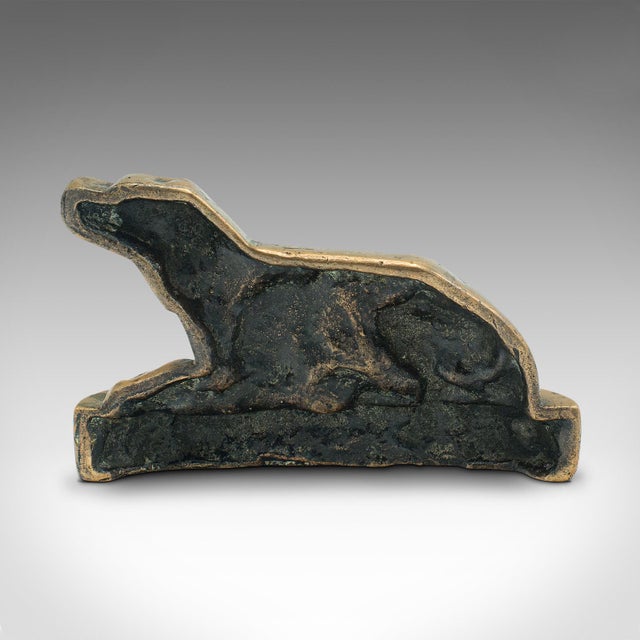 1900s Victorian Small Antique English Decorative Door Stop, Bronze ...