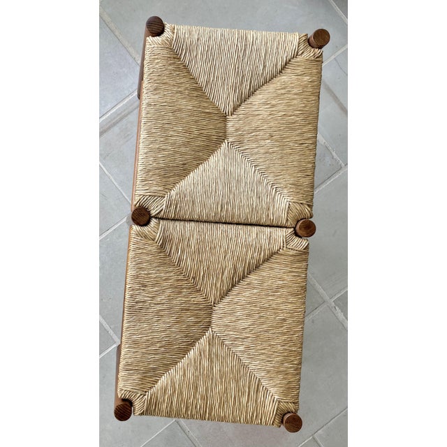 Mid 20th-Century Charlotte Perriand-Inspired Handwoven Natural Rush ...