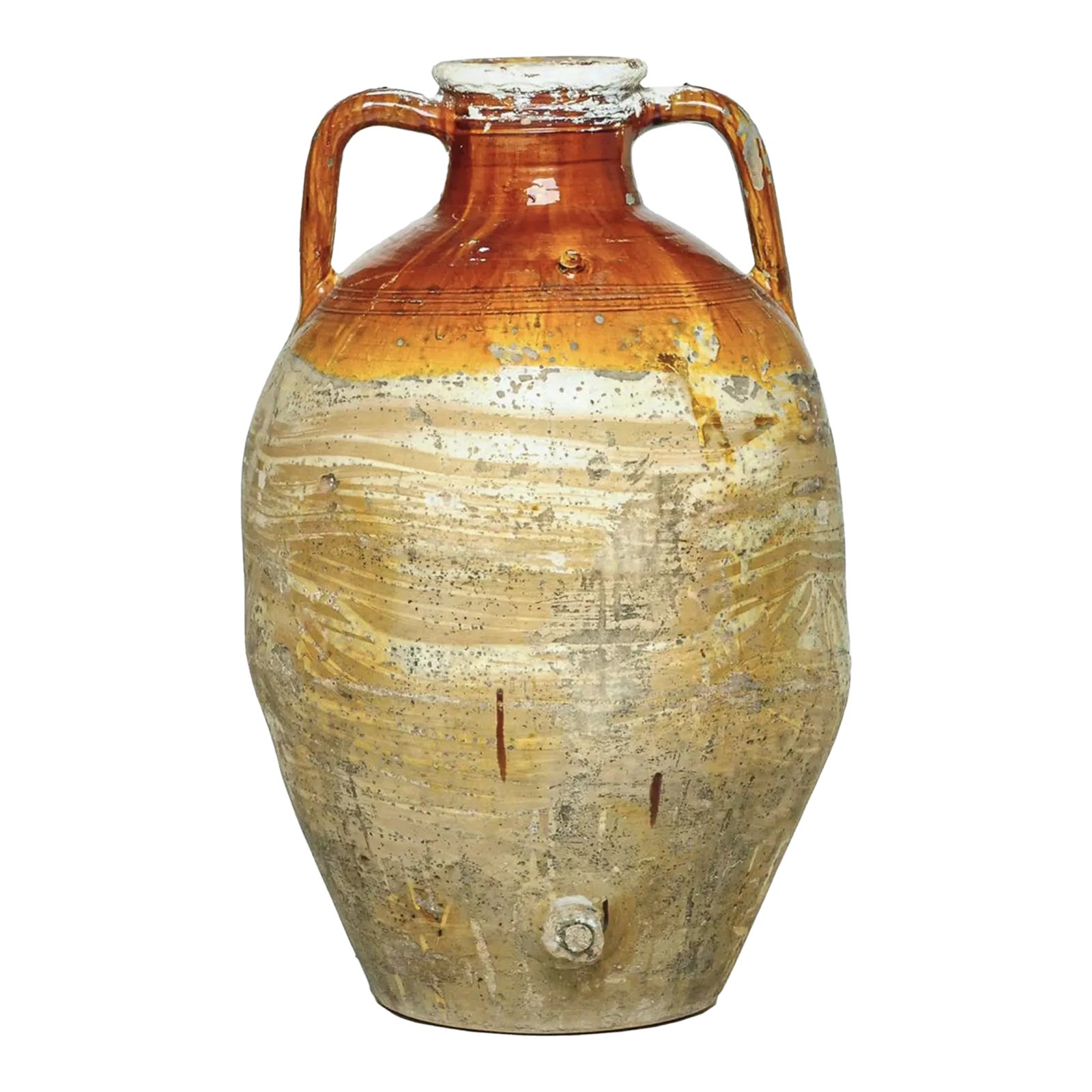 Gigantic Italian Olive Oil Jar Circa 1870-1890 | Chairish