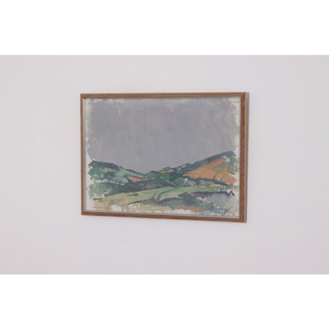 Gustav-Adolf Johansson, Valley, 1972, Oil on Canvas, Framed | Chairish