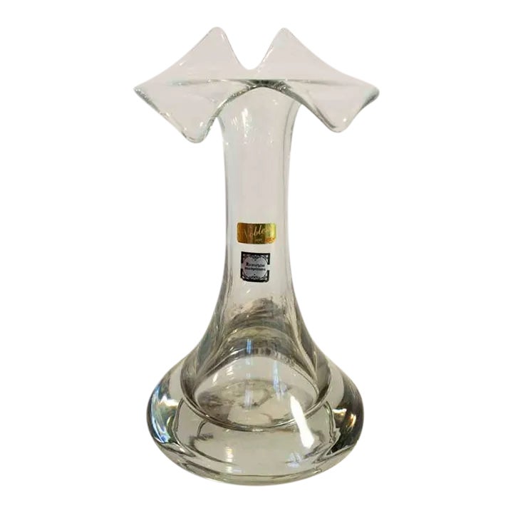 Vintage Collared Art Glass Vase 70s, by Rastal Studio | Chairish