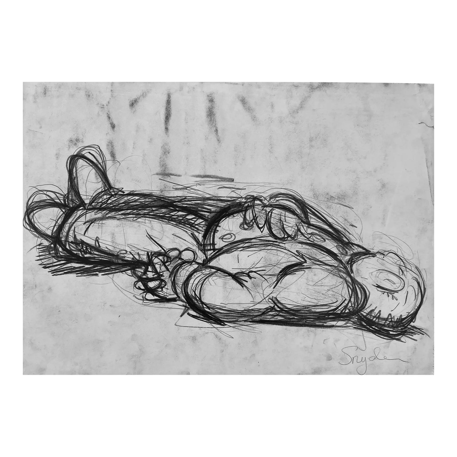 1980s Richard Snyder Reclining Man in Suit | Chairish
