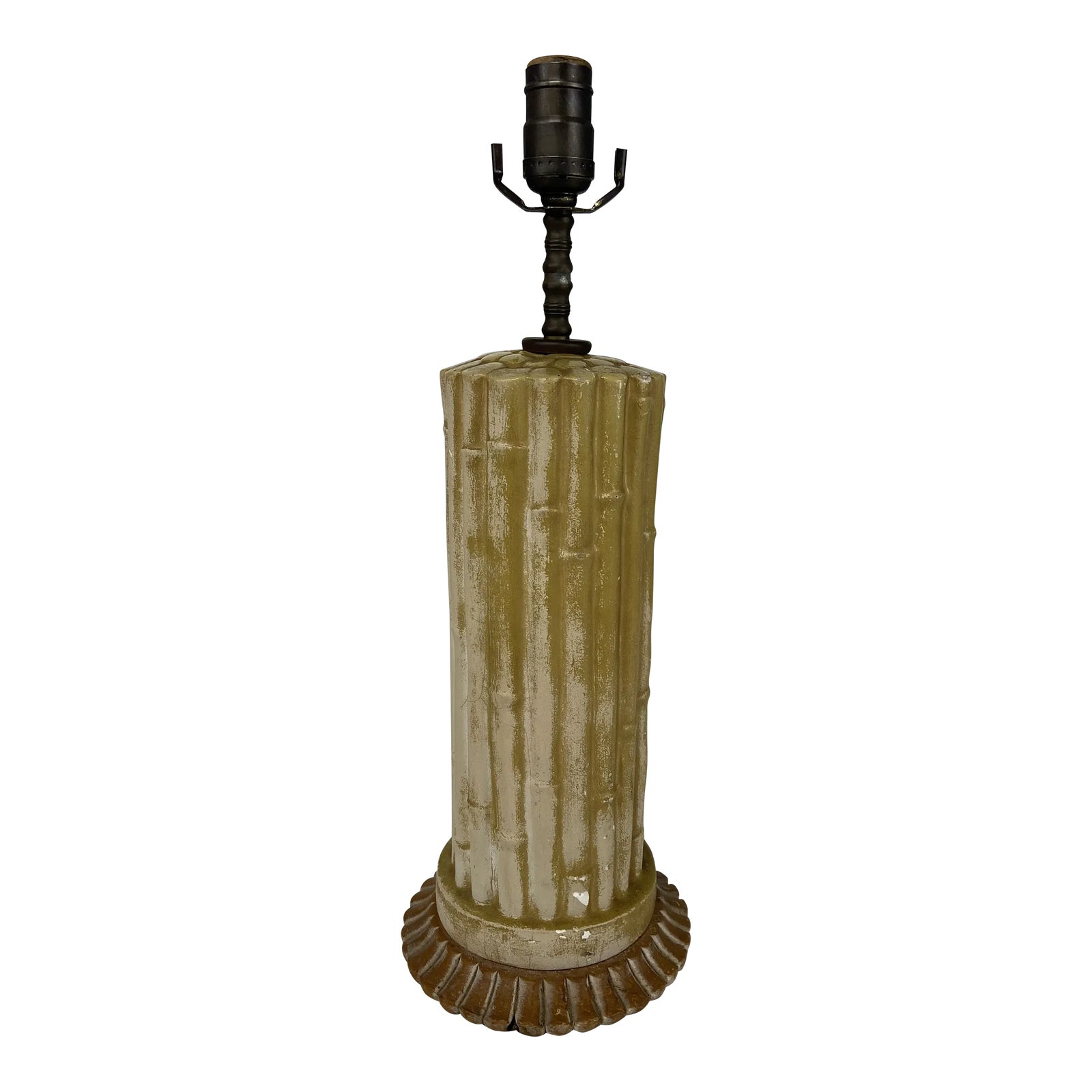 Faux Bamboo Bundle Lamp | Chairish