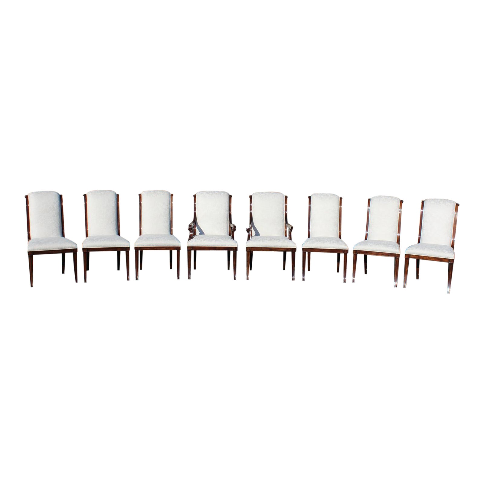 Theodore Alexander Gabrielle Mahogany Dining Room Chairs—Set of 8 ...