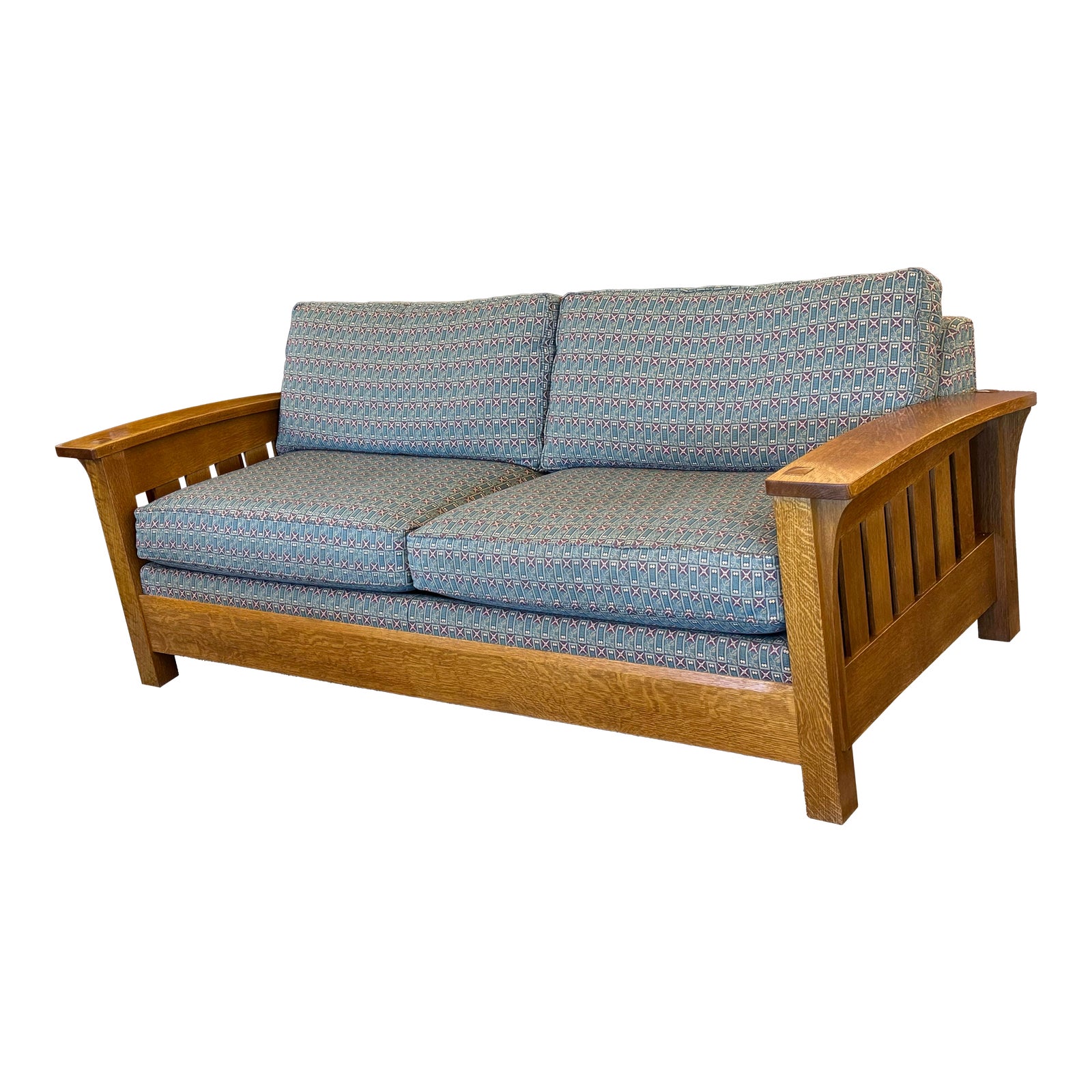 Stickley Furniture Prairie Settle Framed Sofa | Chairish