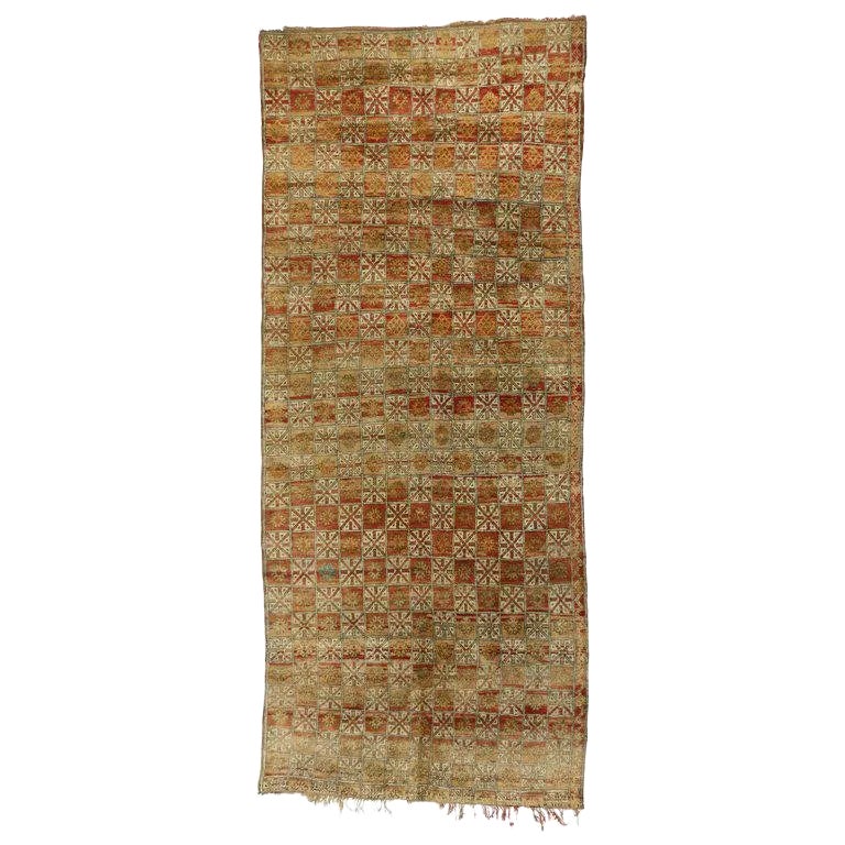Vintage Berber Moroccan Runner Rug - 05'04 X 12'10 | Chairish