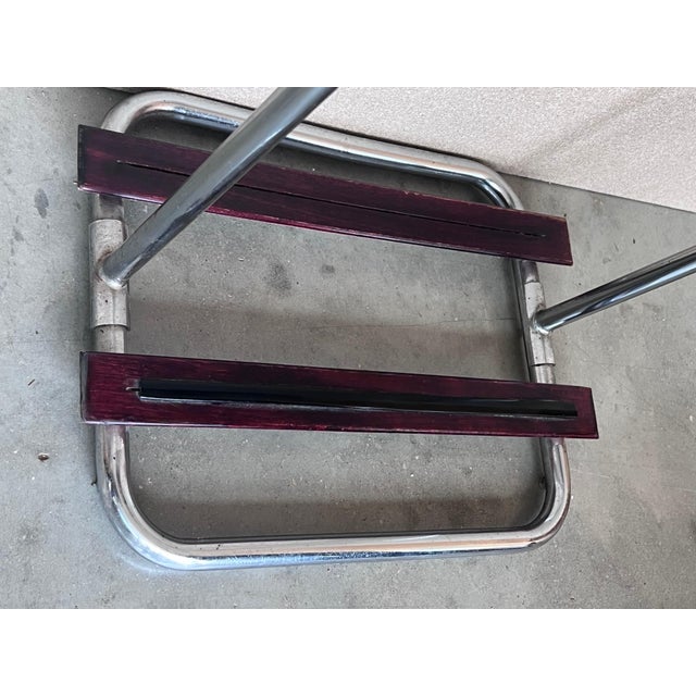 Mid 20th Century Ico Parisi Style Beechwood and Brass Suit Rack | Chairish