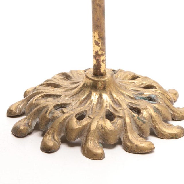 Vintage Brass " Hand" Paper Holder Stand | Chairish