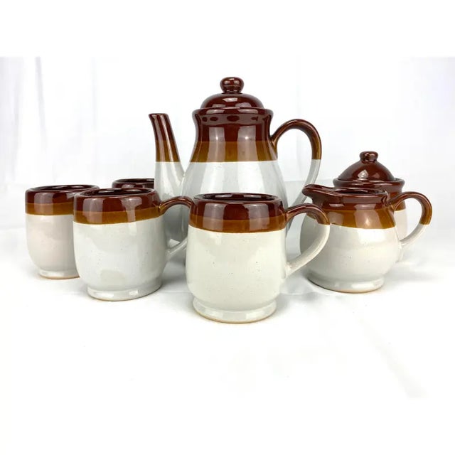 Vintage Gailstyn-Sutton Brittany Cook N' Serve Stoneware Coffee, Set of ...