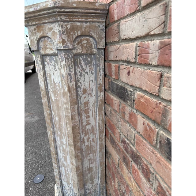 Pair English Wooden Columns | Chairish