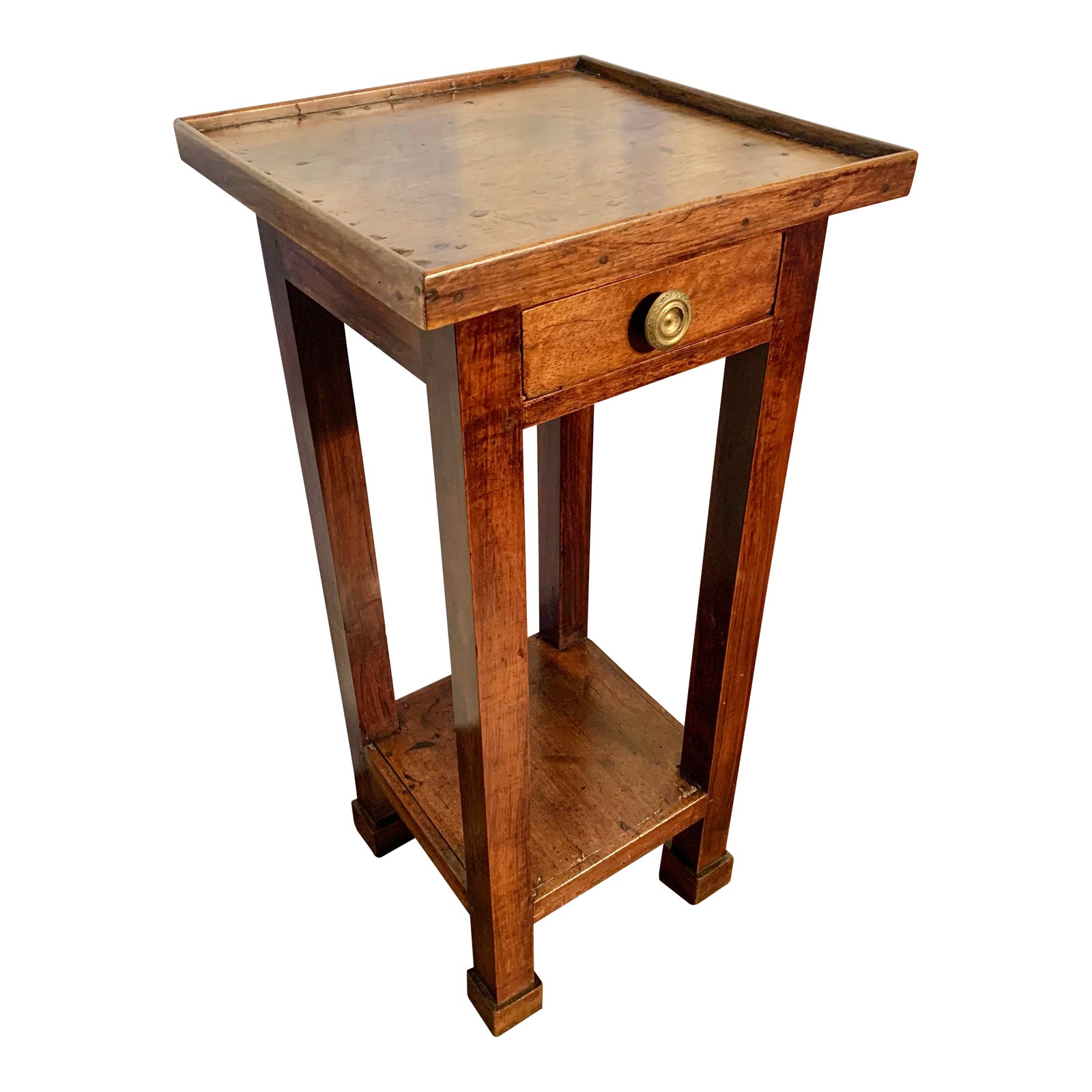 19th Century French Walnut Side Table | Chairish
