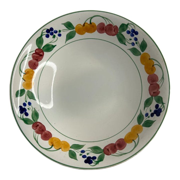 Vintage Alfred Clough Ltd Bone White Ironstone Bowl - "Cherry" Hand ...