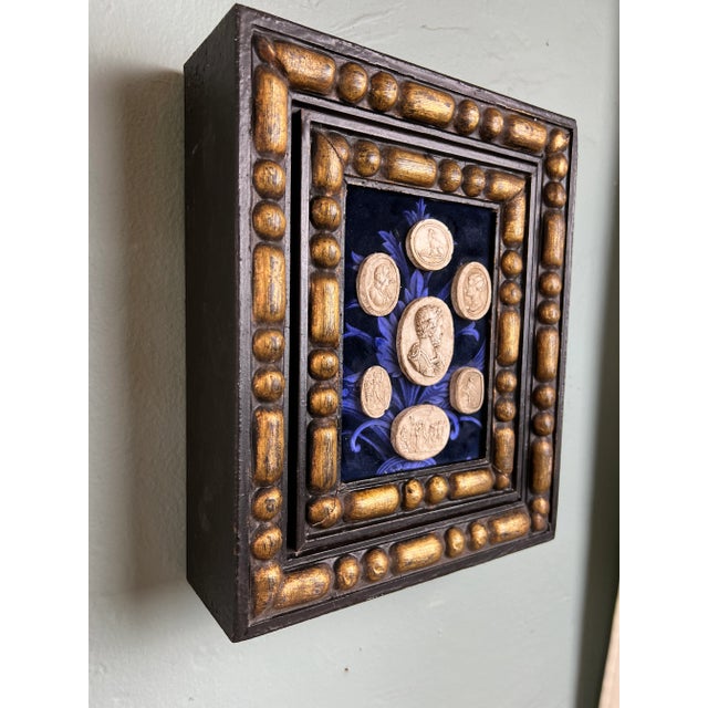 Baroque Style Wood Frame With 19th Century Italian Grand Tour Plaster ...