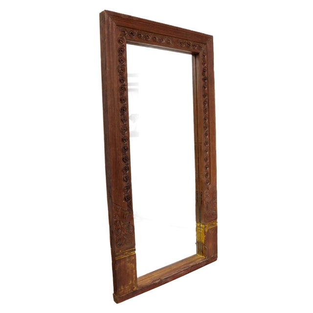 Mirror With Carved Vine Pattern Extra Large | Chairish