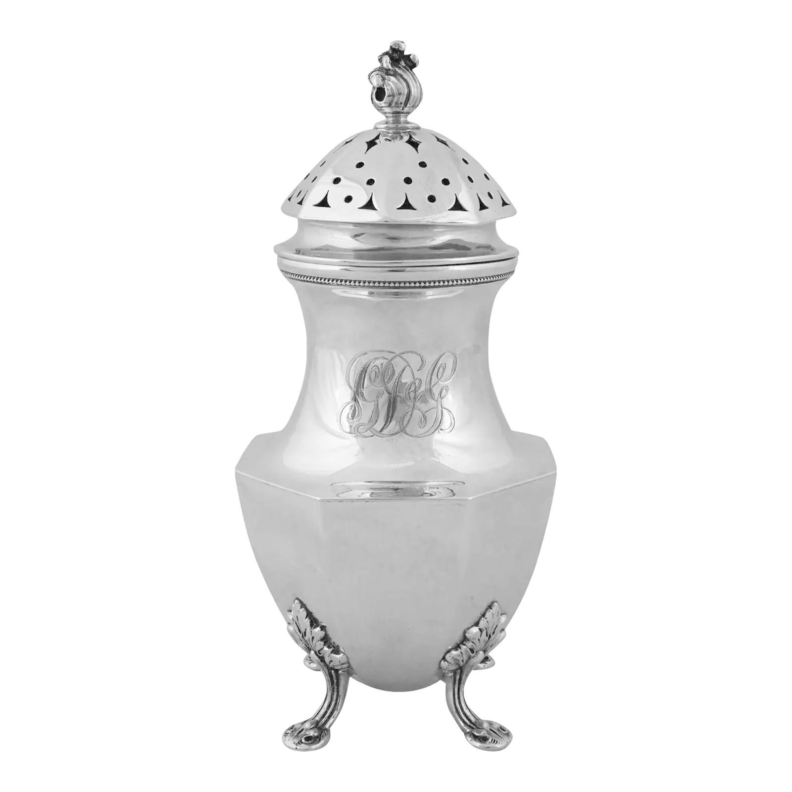 Antique American Sterling Silver Muffineer by Theodore B. Starr New ...