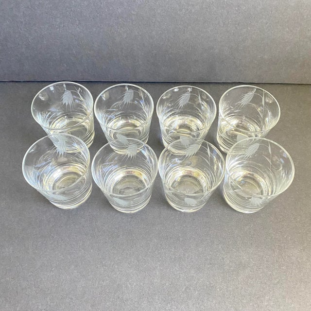 Mid Century 1950s Noritake Sasaki Wheat Old Fashion Rocks Glasses ...