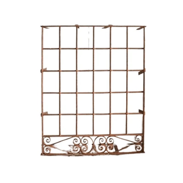 Antique Spanish Cast Iron Window Fence | Chairish