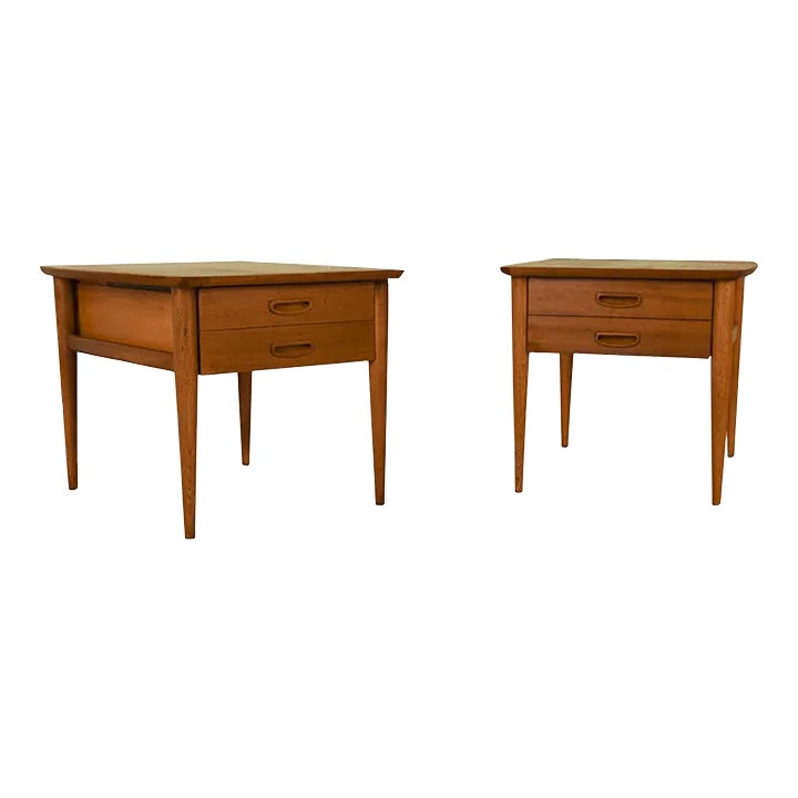 1960s Mid-Century Lane Pair End Tables | Chairish