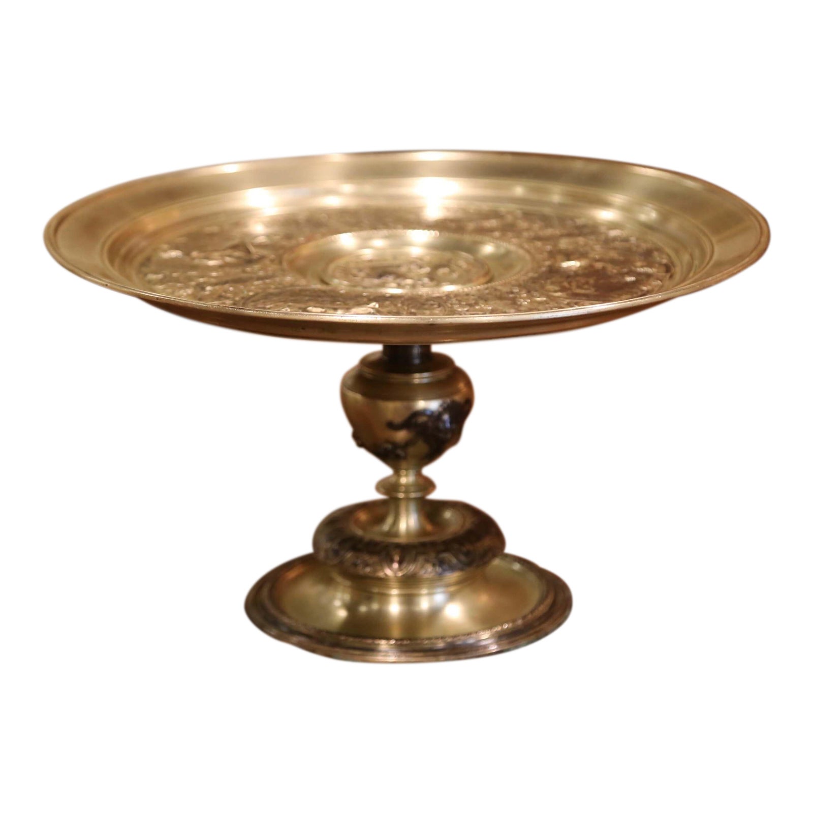 Early 20th Century French Bronze Decorative Dish With Classical Roman ...