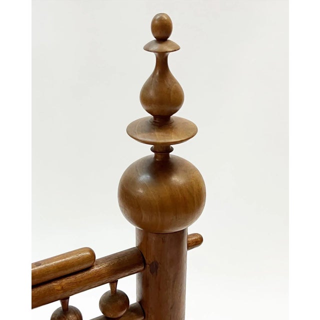 1970's Teak Punjabi Chair by M Hayat & Bros | Chairish