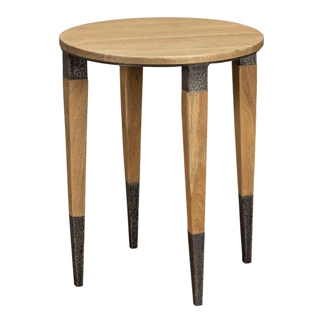 Modern Round Accent Table | Chairish
