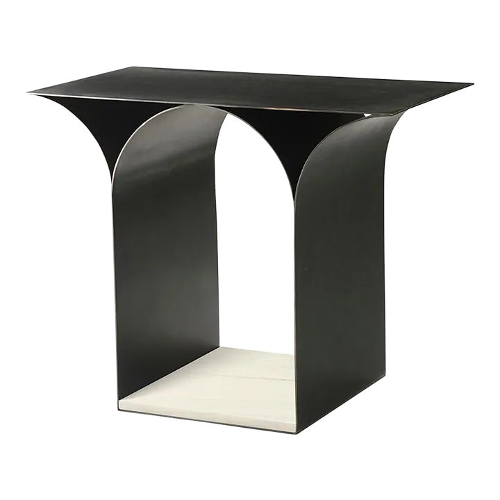 Modern Dark Side Table | Chairish