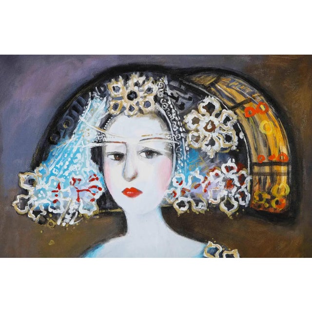 "Queen Isabella I of Spain" Oil on Canvas Painting by Nasser Ovissi ...