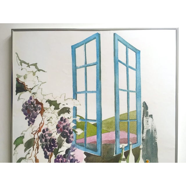 Noal Betts Vintage 1980's " California Wine Country " Lithograph Print ...