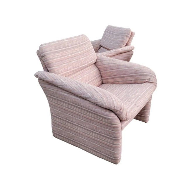1980s Pair of Post Modern Upholstered Armchairs | Chairish
