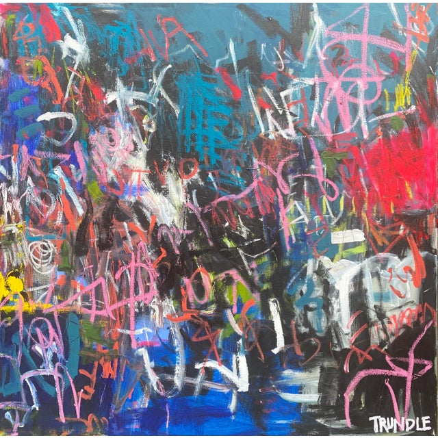 "Rowdy" Contemporary Street Art Inspired Painting by Sarah Trundle ...