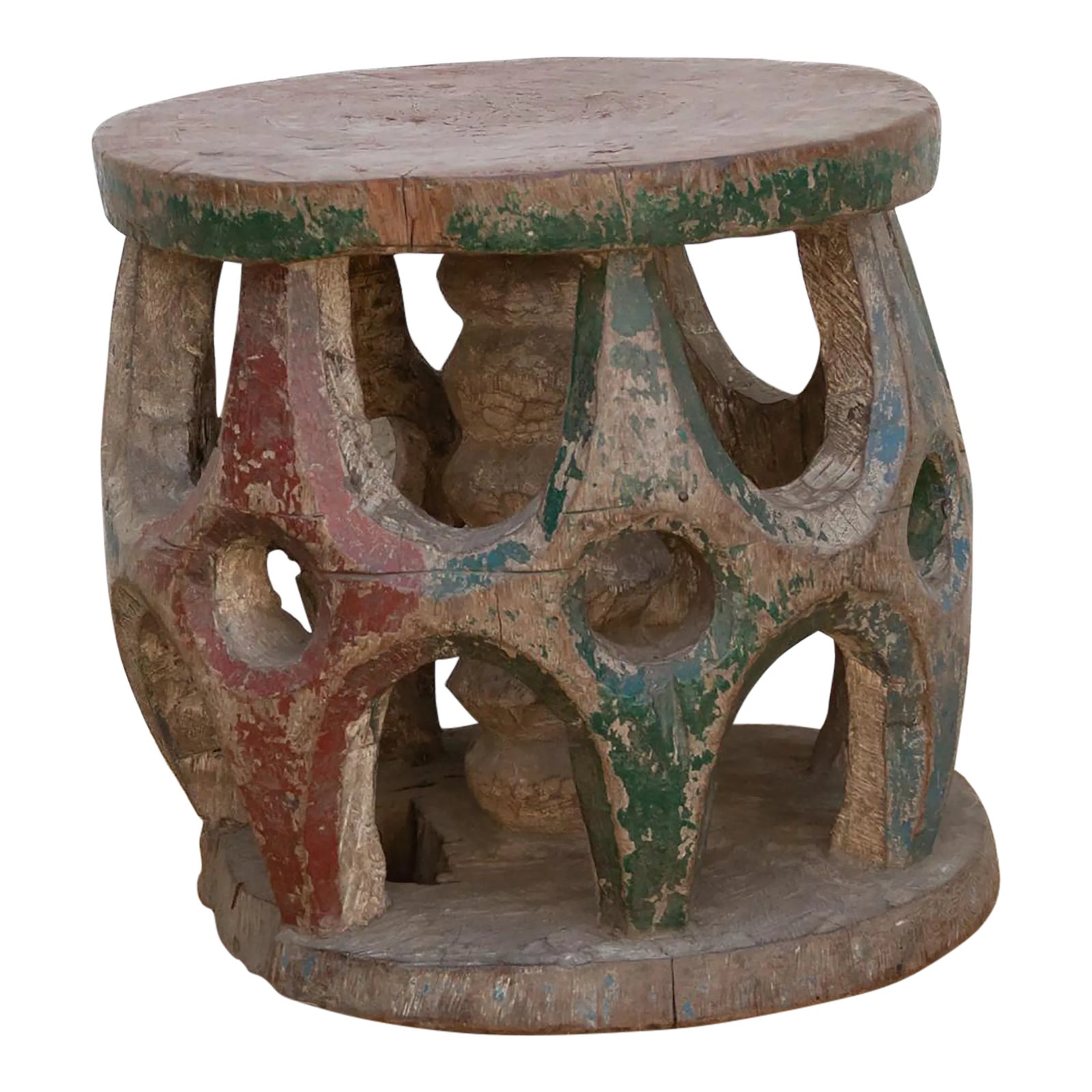 Antique West African Ceremonial Stool | Chairish