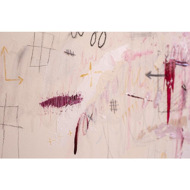 Large Original Abstract Painting on Canvas by Margot Sinclair | Chairish