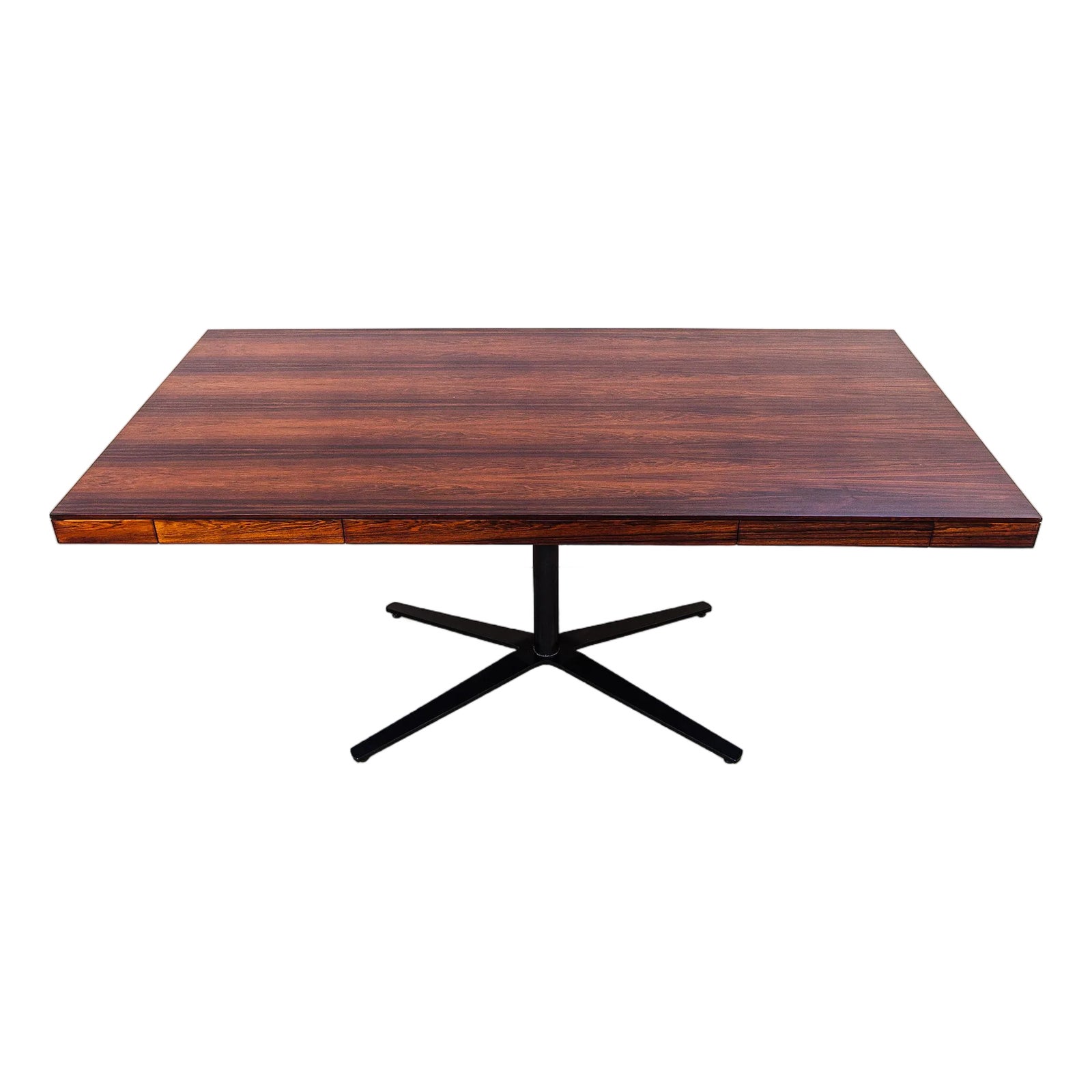 1960s Florence Knoll Rosewood Partners Desk, Model 2485 | Chairish