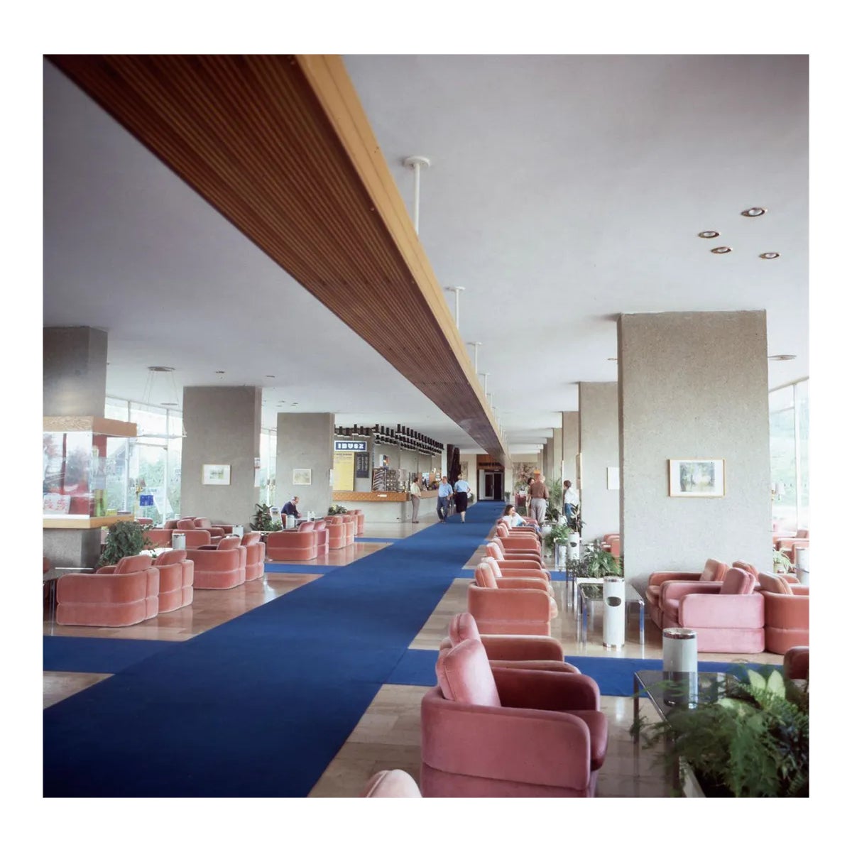 Retro Hotel Lobby of the 1970s Limited Edition, 1975 | Chairish