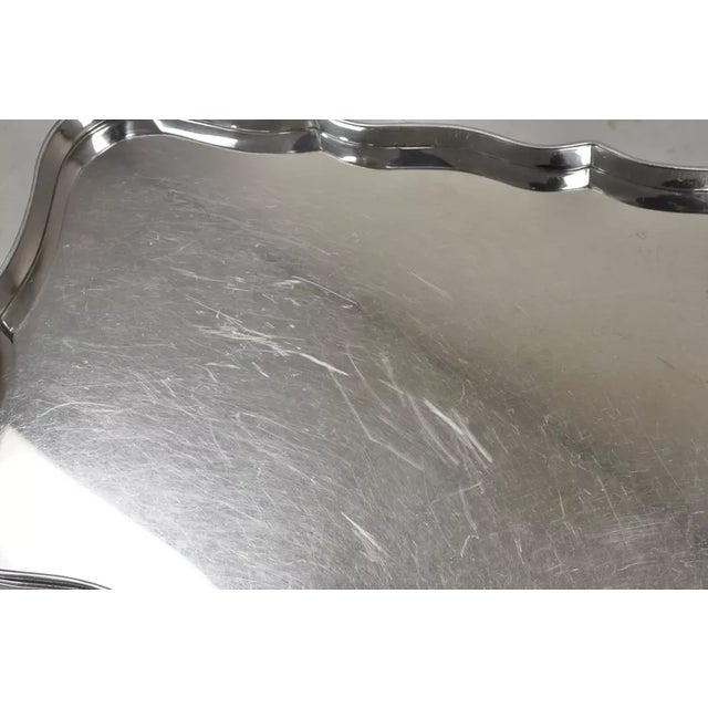 Vintage Italian Hollywood Regency Silver Plated Scalloped Serving Tray ...