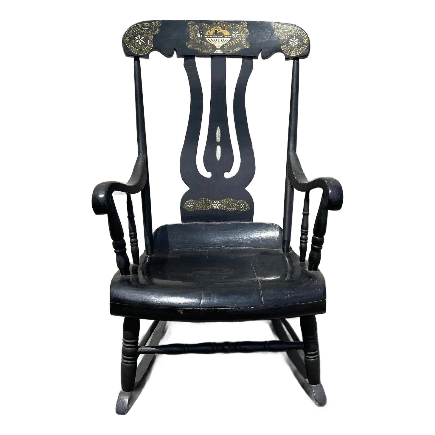 Mid 20th Century Country French Rocking Chair | Chairish
