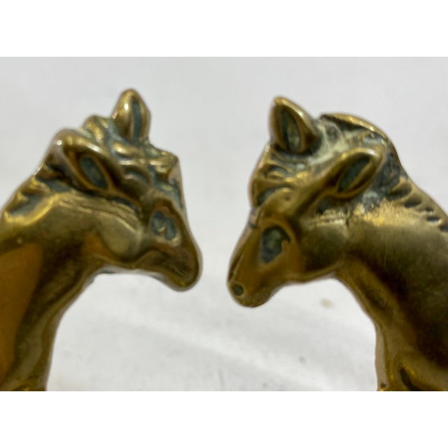 Antique Pair of Miniature Brass Donkey Statues/ Figures From England ...