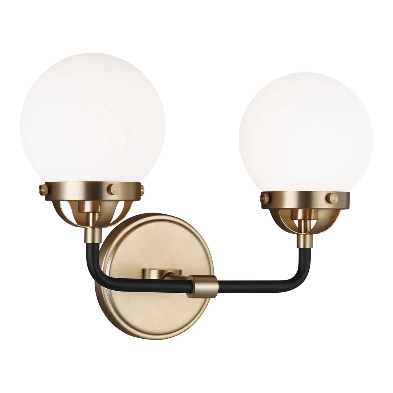 Ian Fowler By Visual Comfort Studio Cafe 2-Light Bath Vanity Sconce in ...