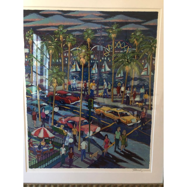1990s James Talmadge "Bar at Malibu Pier" Limited Edition Signed and ...